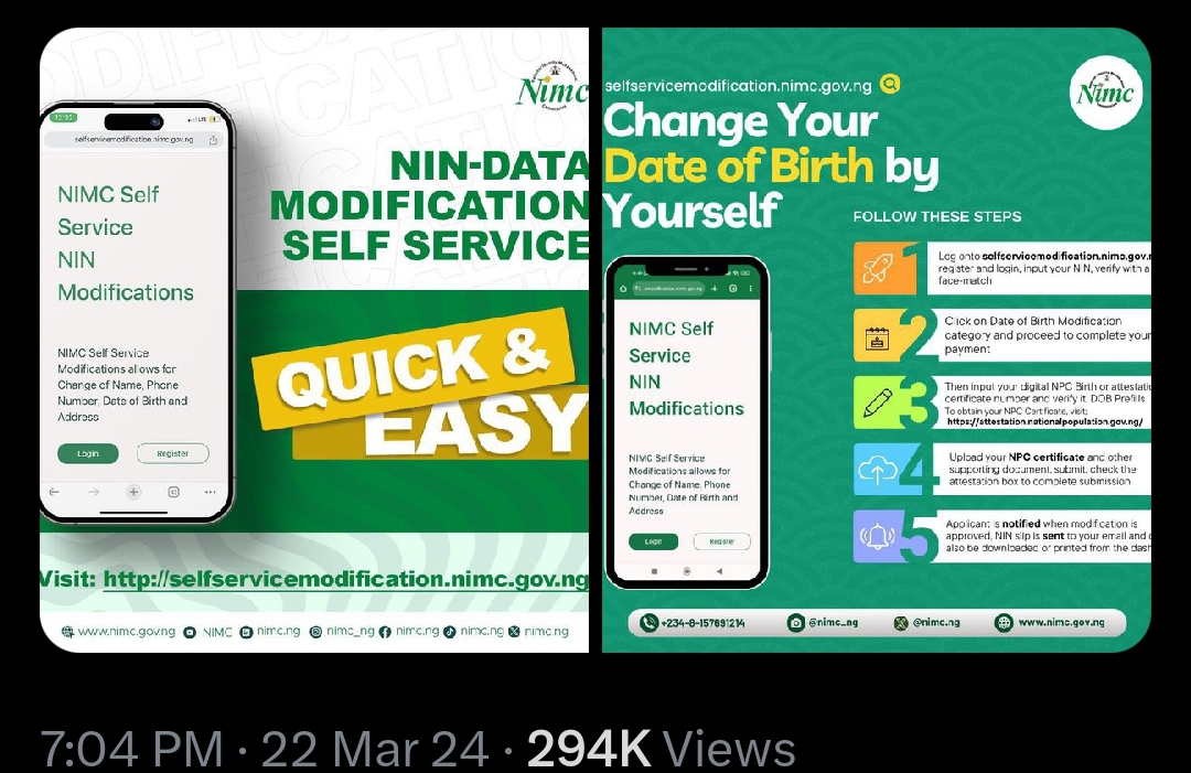 NIN: How to Correct Your Name, Date of Birth, Others Using NIMC Mobile ...